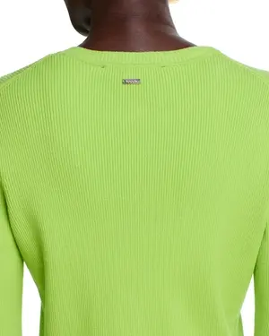 TOCCIN Zoe Cropped Cardigan Sweater - Lime