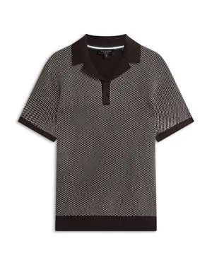 Ted Baker London Gregry Small Stitch Knit Polo Shirt