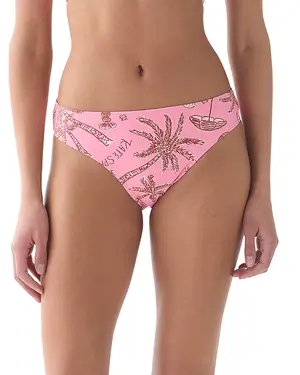 Kate Spade New York High Cut Bikini Bottom - Guava Slice