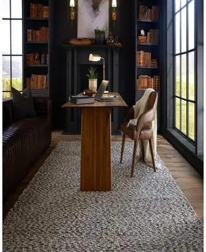 MINK PREMIER Mink Home Bellerose Bel01 9'x12' Area Rug - Charcoal