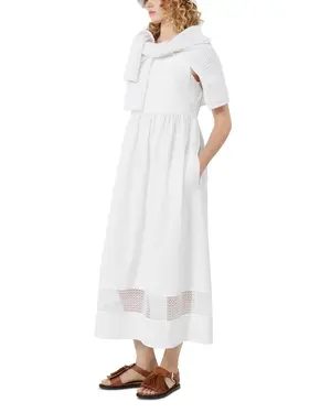 Max Mara Cotton Midi Dress - White