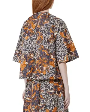 Max Mara Printed Cotton Top