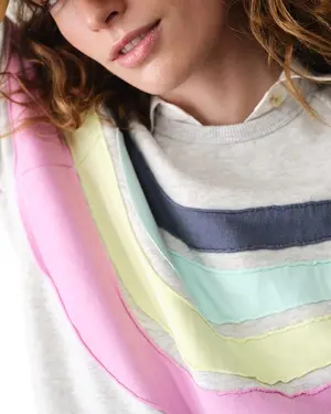 Marine Layer Cloud 9 Terry Sweatshirt - Heath Grey