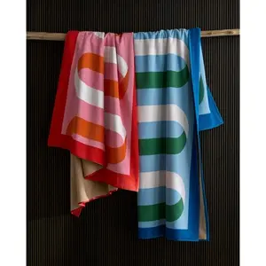 MATOUK Ribbon Beach Towel - Flamingo