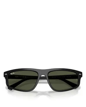 Ray-ban Rectangular Sunglasses, 59mm - Black