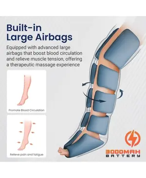 MIKO Aero Compression Massager With Advanced Airbag Technology, 2-pack