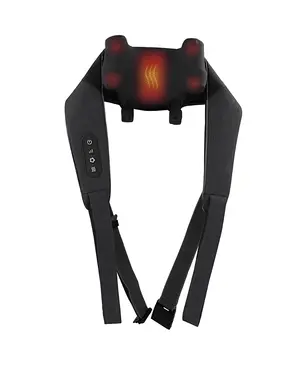 MIKO Wave Heated Neck & Back Massager With Heat, Cordless And Hands-free