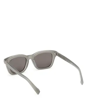 Zegna Geometric Sunglasses, 54mm - Grey