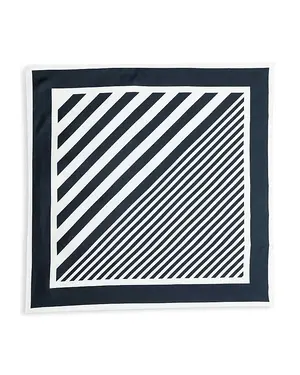 Theory Silk Scarf - Black Multi