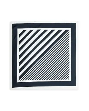 Theory Silk Scarf - Black Multi