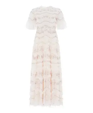 NEEDLE & THREAD Marina Ruffle Ankle Gown