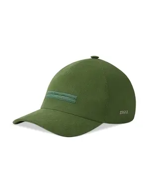 Zegna Linen Baseball Cap - Pine Green