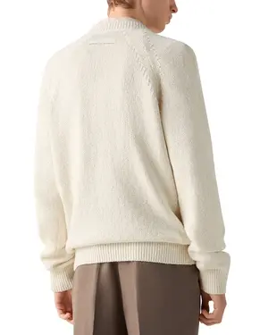 Zegna Cotton V-neck Sweater - White