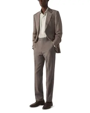 Zegna Slim Fit Pleat Trousers