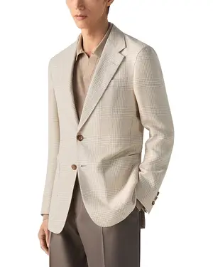ZEGNA Crossover Linen, Wool, And Silk Jacket