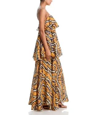 ALEMAIS Ripple" Tiered Maxi Dress