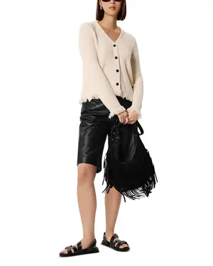 Whistles Cotton-blend Boucle Cardigan