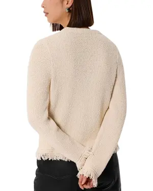 Whistles Cotton-blend Boucle Cardigan