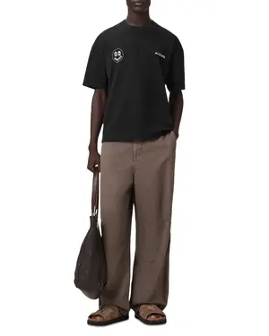 ALLSAINTS Spinner Short Sleeve Crew - Washed Black