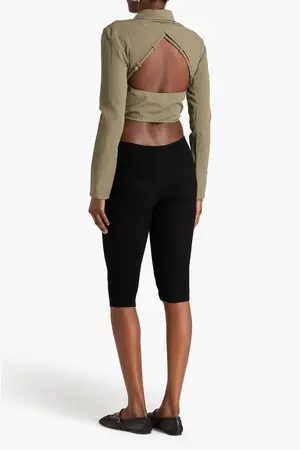 Jacquemus Arancia Cropped Ribbedknit Leggings