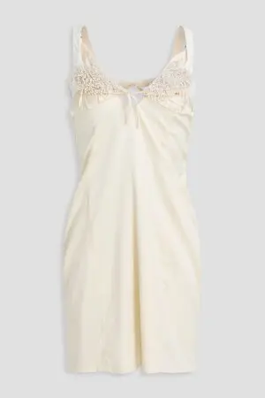 Jacquemus Ciceri Embellished Satin-twill Mini Dress - Ivory