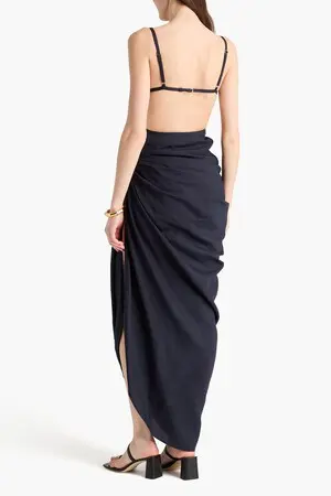 Jacquemus Saudade Open-back Draped Maxi Dress