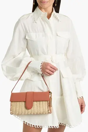 Jacquemus Le Bambino Long Osier Shoulder Bag - Brick
