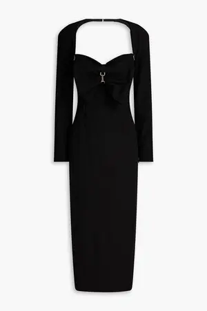 Jacquemus Woven Open-back Midi Dress - Black