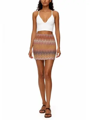 Missoni Mini Skirt With Snake Pattern - Multicolour