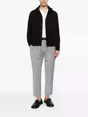 LOW BRAND High-neck Button-up Jacket