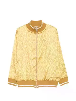 Gcds Logo-print Zip-fastening Bomber Jacket - Yellow