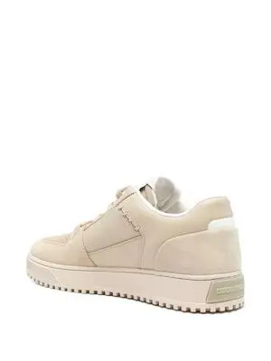 Emporio Armani Panelled Mesh-detail Sneakers - Neutrals
