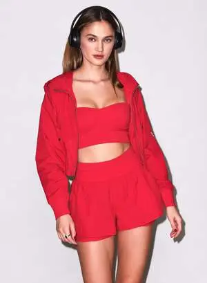FLEUR DU MAL Warm Up Track Short - Raspberry Jam
