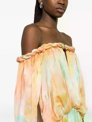Zimmermann Luna Twist Midi Dress