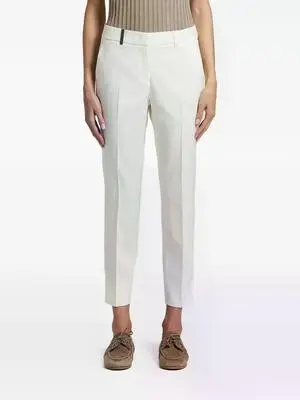 Peserico Pressed-crease Cropped Trousers