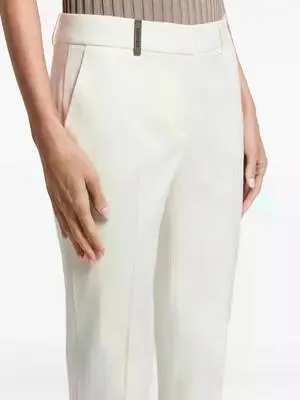 Peserico Pressed-crease Cropped Trousers
