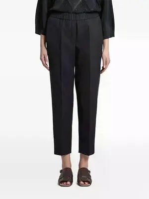 Peserico Side-stripe Pressed-crease Trousers - Blue