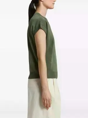 Peserico Bead-embellished Pocket Sweater - Green