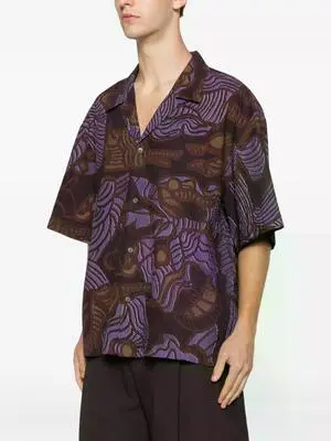 A KIND OF GUISE Samata Printed Shirt - Brown