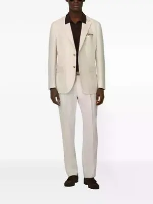 Boggi Milano Single-breasted Linen Suit - Neutrals
