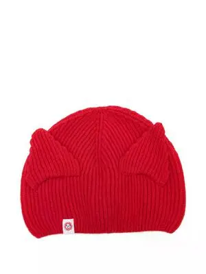 CHARLES JEFFREY Ears-detail Beanie - Red