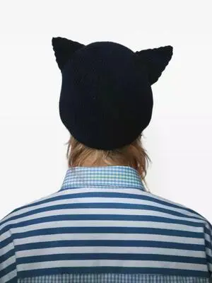 CHARLES JEFFREY Animal-ear Beanie Hat - Blue