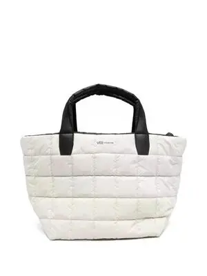 VEECOLLECTIVE Medium Quilted Porter Tote Bag - Neutrals