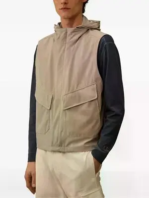 C.P. COMPANY Hooded Pocket Waistcoat - Neutrals