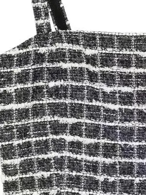 Iceberg Checked Sleeveless Top - Black