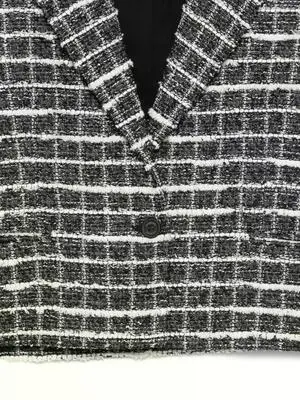 Iceberg Check Woven Cropped Jacket