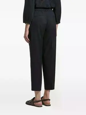 Peserico Side-stripe Tailored Trousers - Blue