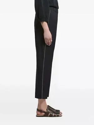 Peserico Side-stripe Tailored Trousers - Blue