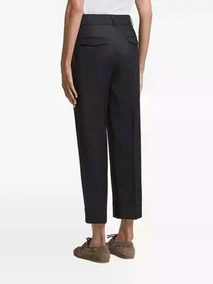 Peserico Pressed-crease Turn-up Trousers