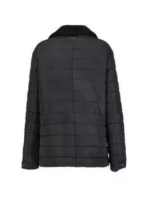 TOD'S Collared Quilted-sleeve Coat